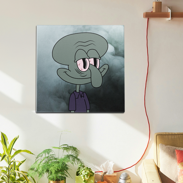 Ripped Squidward Wall Art – CUCU Covers