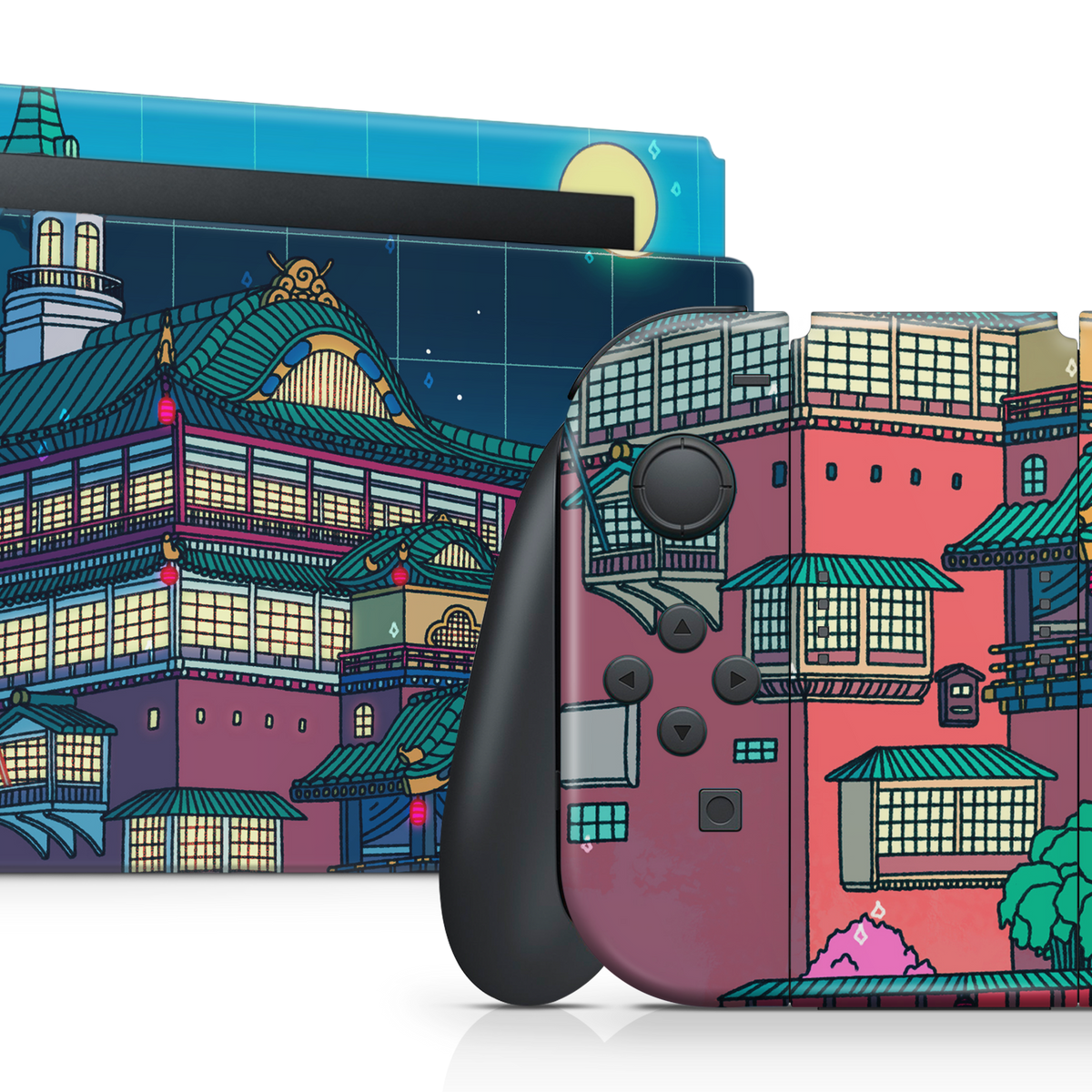 Nintendo Switch 2017 Skin Bathhouse Day and Night – CUCU Covers