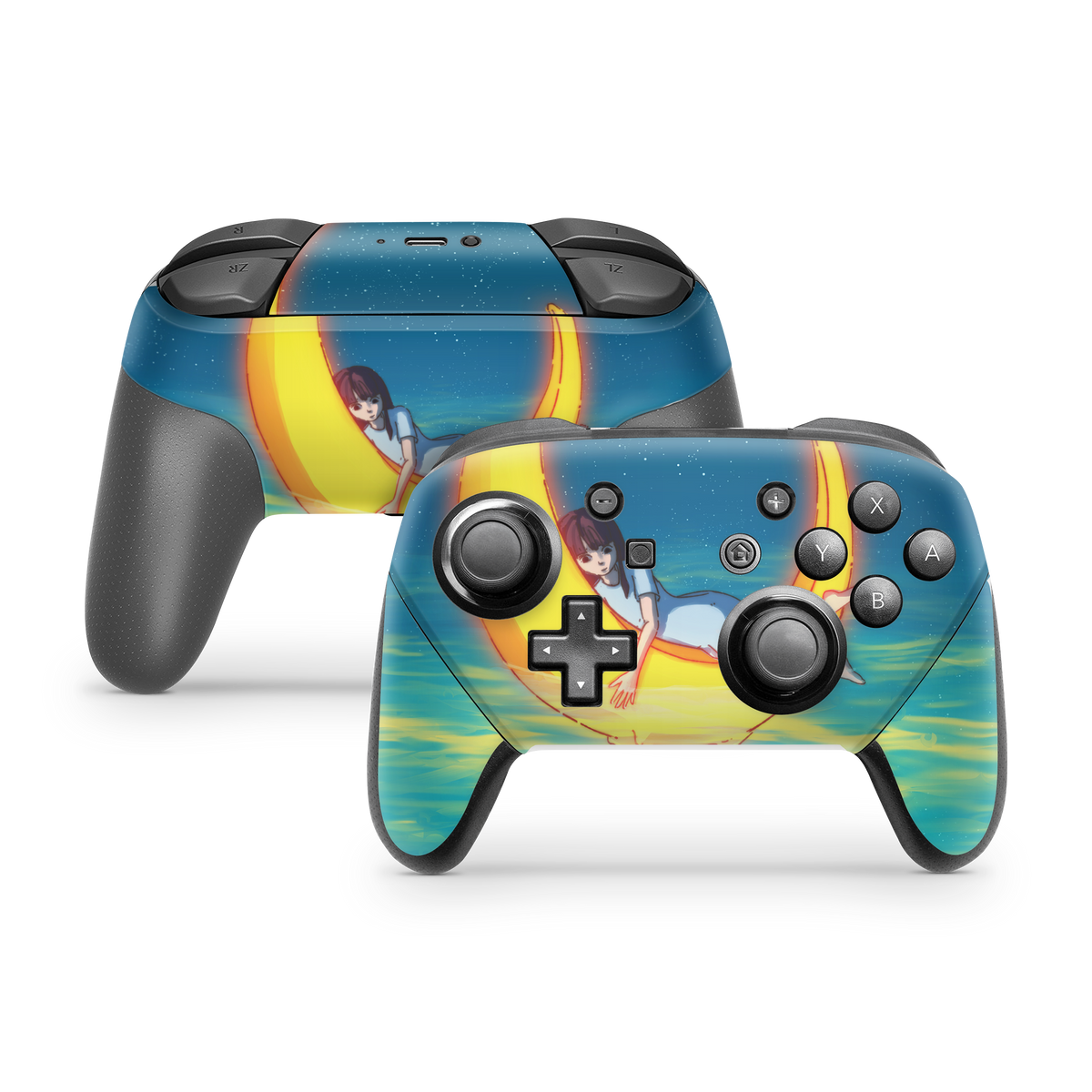 Nintendo Switch Controller Skin Girl on the Moon – CUCU Covers