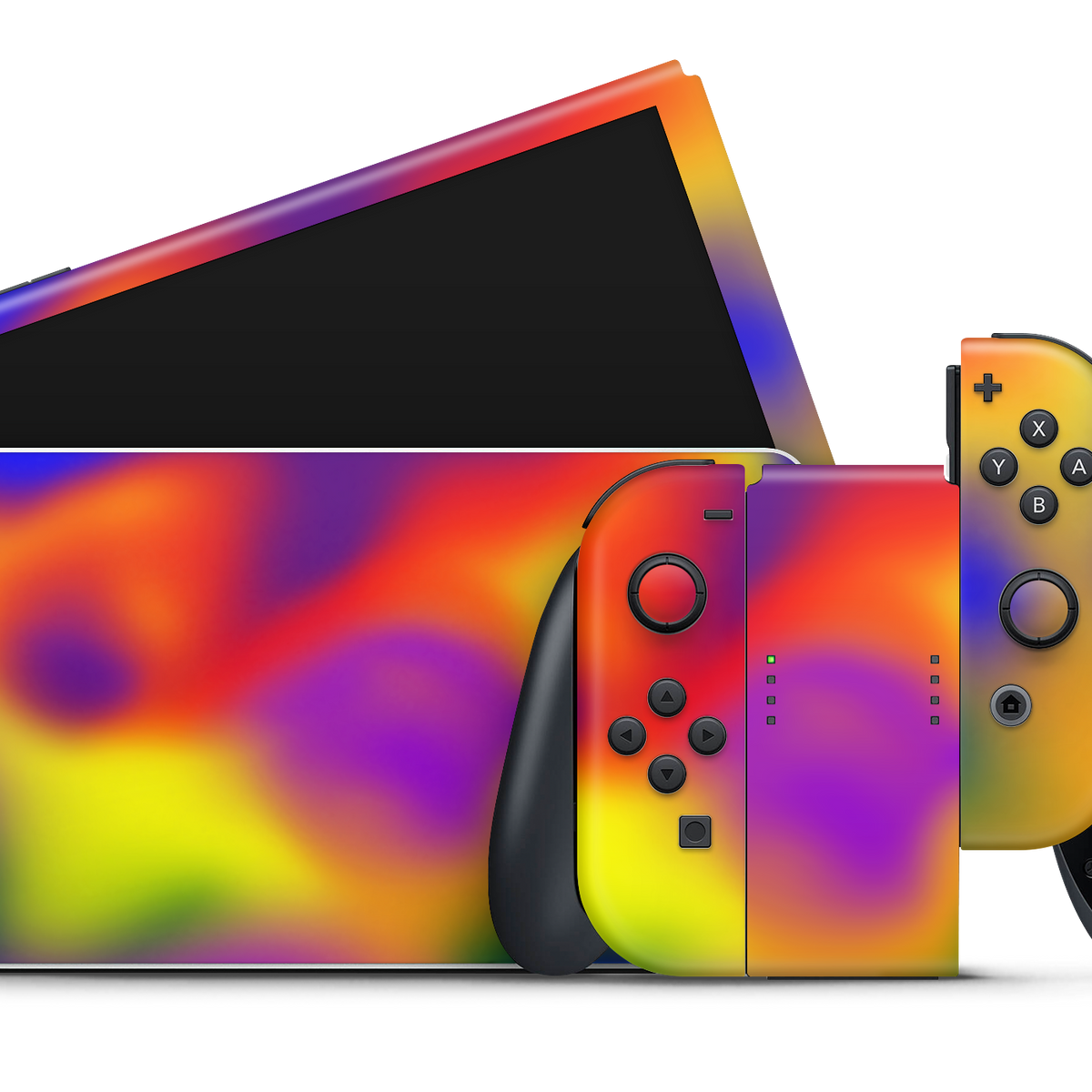 Nintendo Switch OLED Skin rainbow burst – CUCU Covers