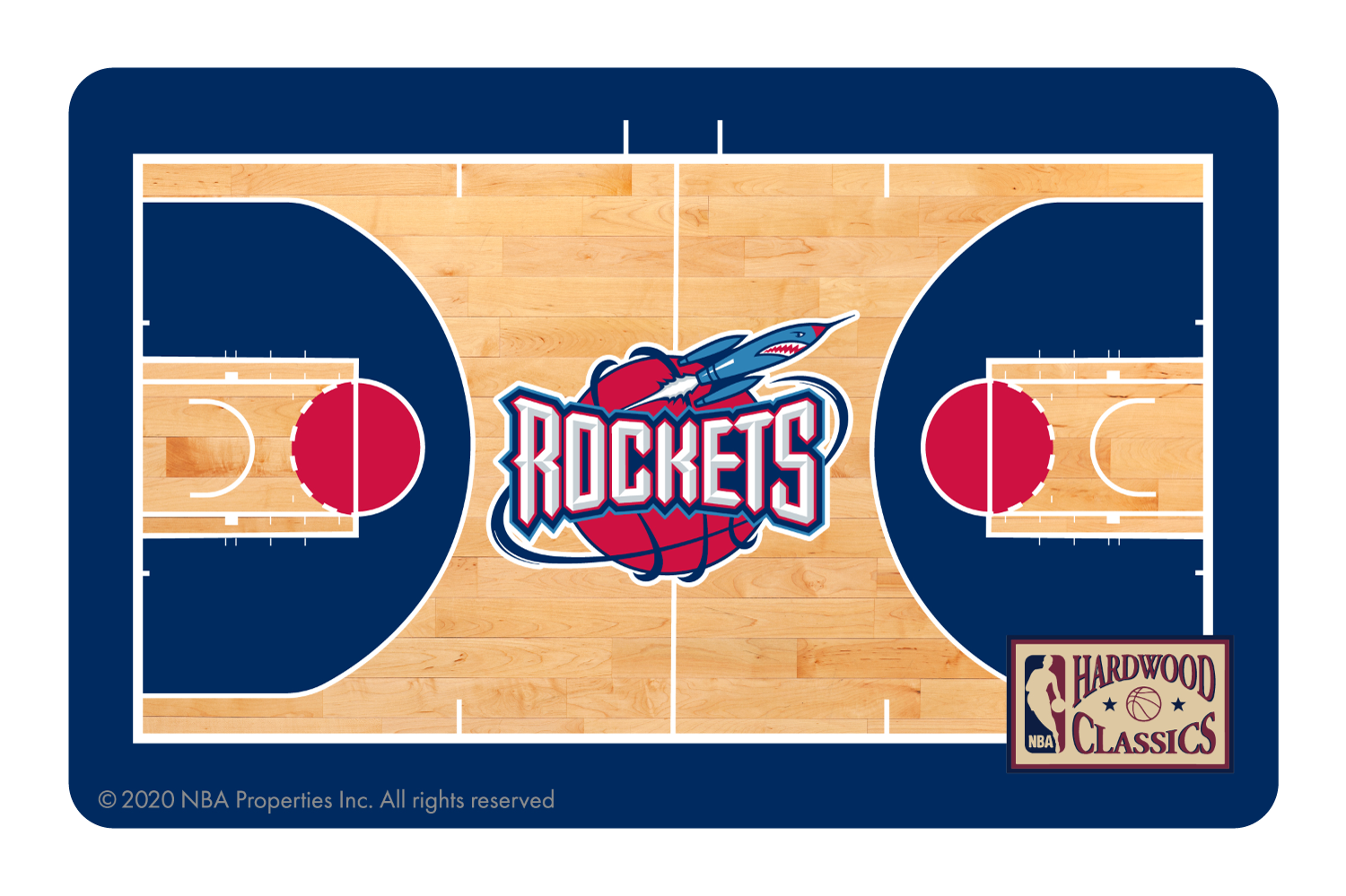 Houston Rockets: Retro Courtside Hardwood Classics