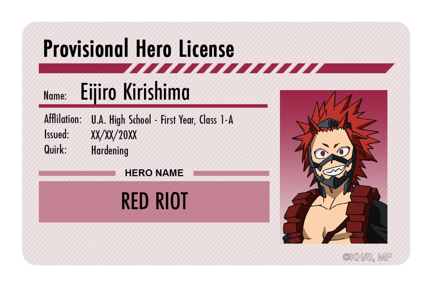 Hero License - Eijiro Kirishima