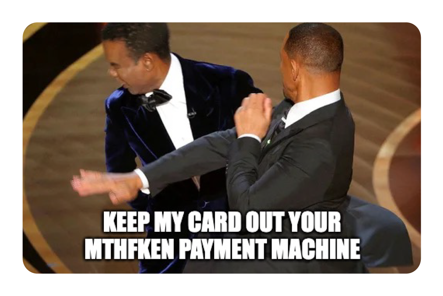 Keep my card out