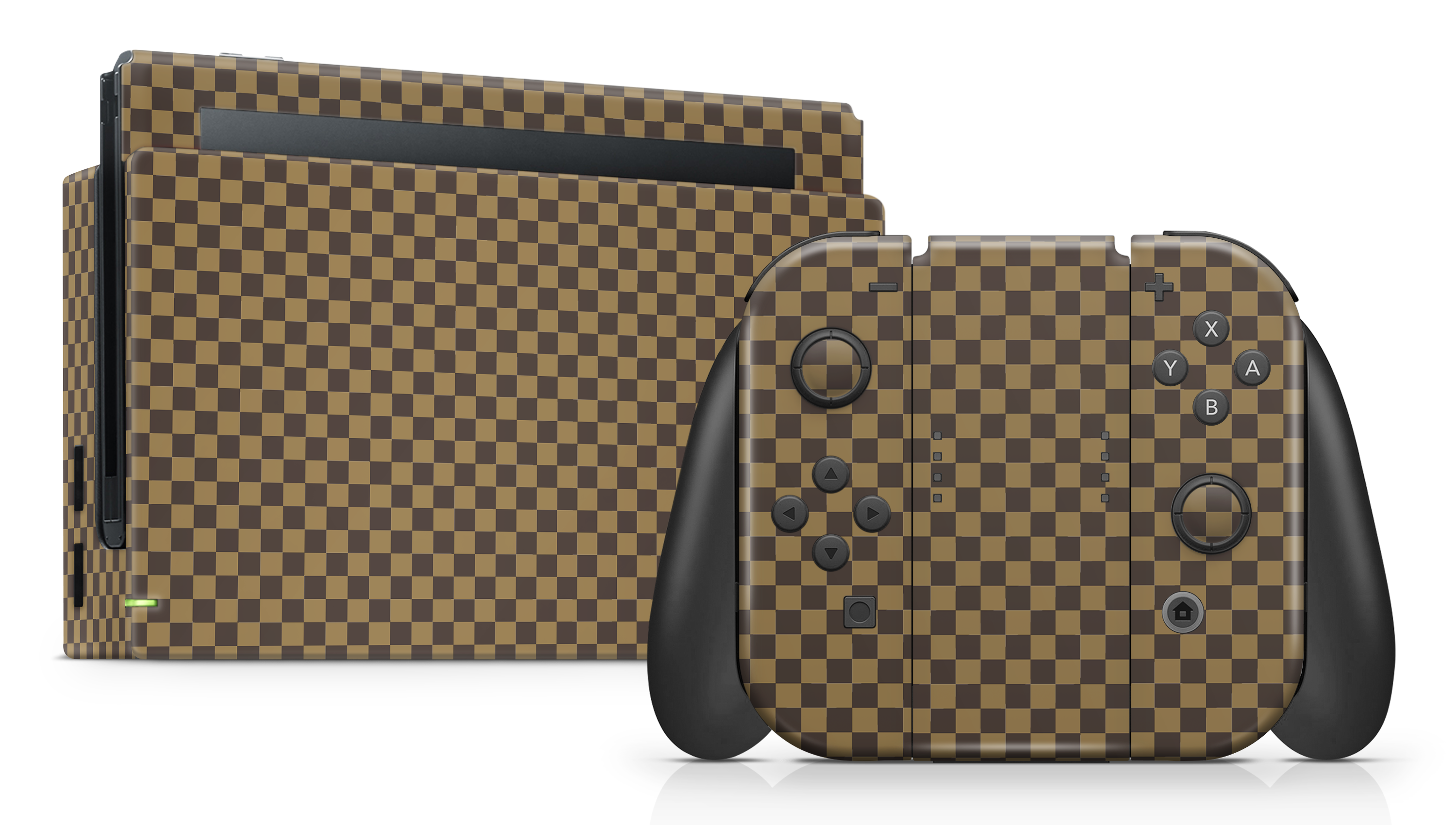 Nintendo Switch 17 Checkers brown