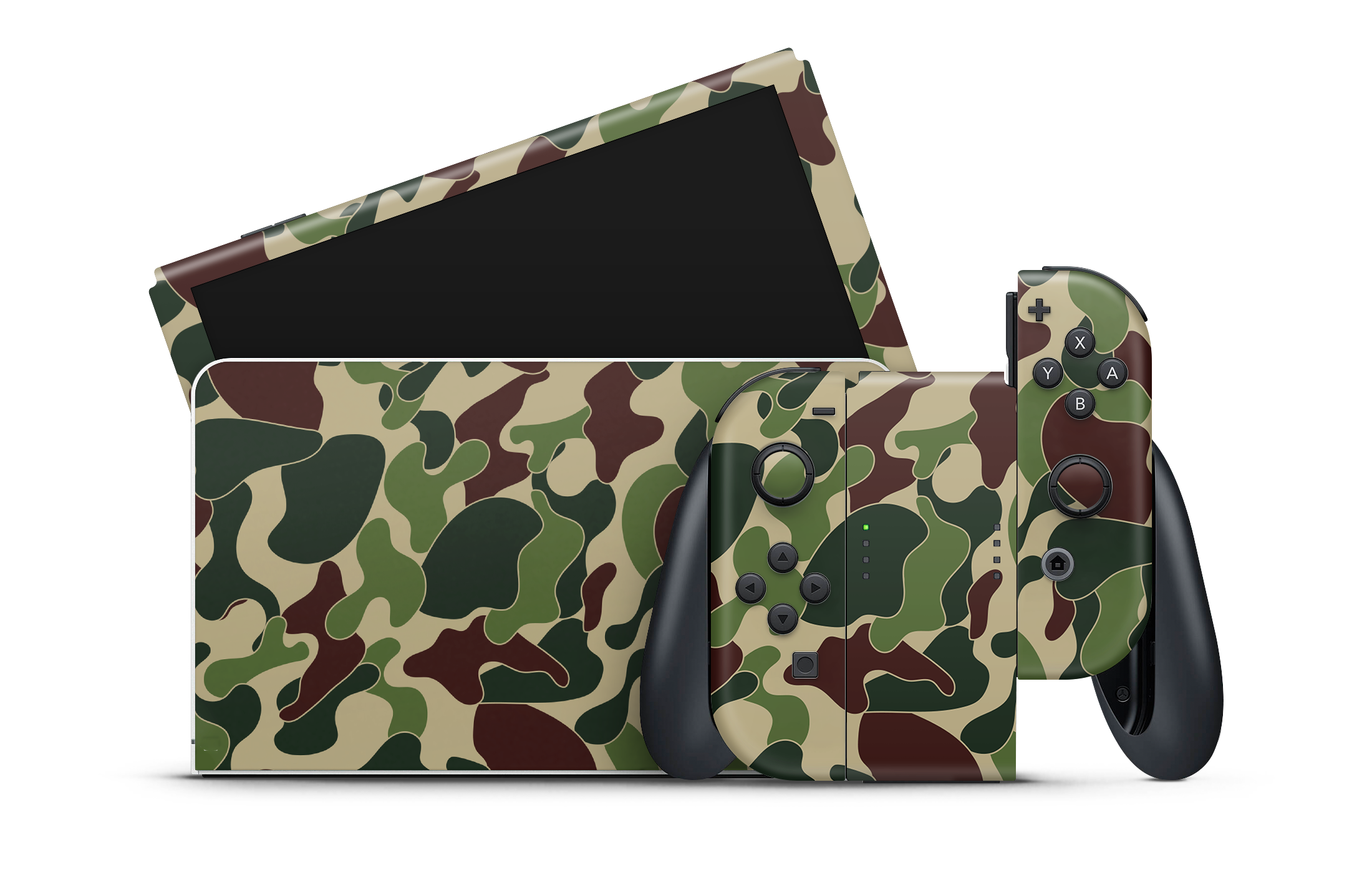 Nintendo Switch OLED Ape Camo Green